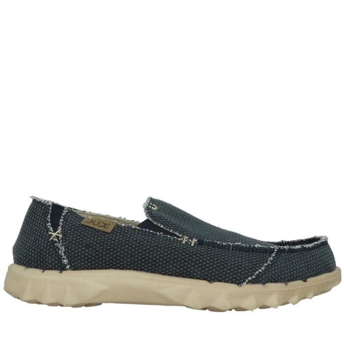 Baskets HEY DUDE FARTY NATURAL Bleu - Cdiscount Chaussures