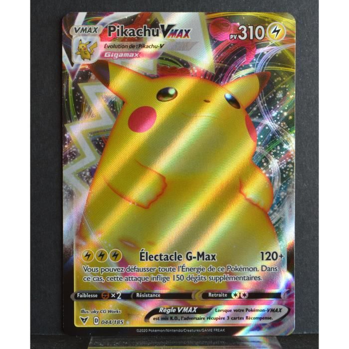 Carte Pokémon Pikachu VMAX 310 PV 044-185 EB04 - Voltage Eclatant NEUF ...