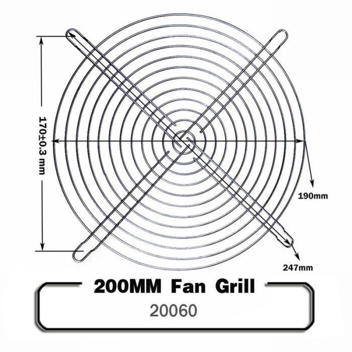 Ventilation,Grille de protection des doigts en maille métallique,2 ...