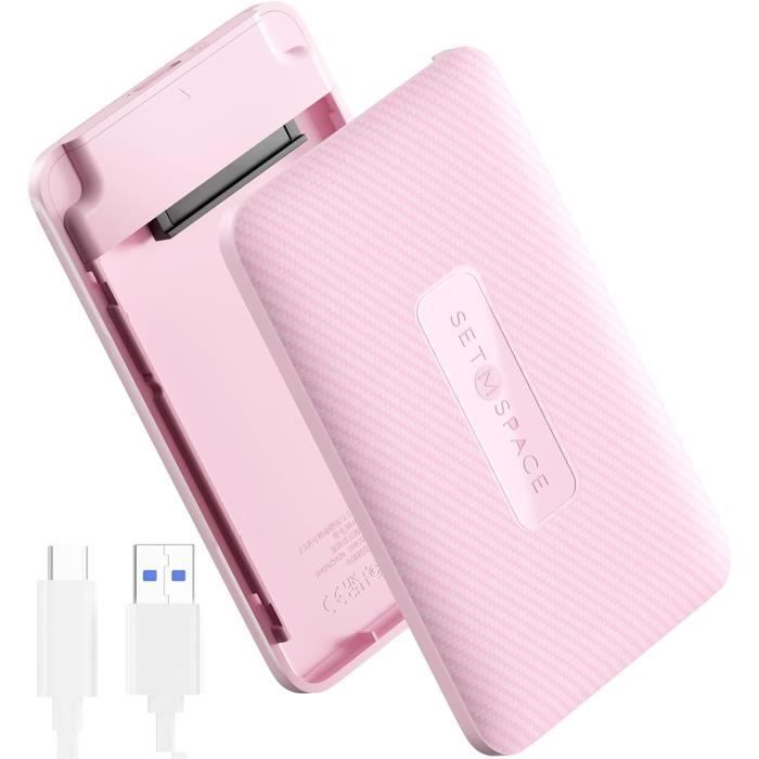 Boîtier Disque Dur 2.5, Boitier Disque Dur Usb-C Pour Ssd Et Hdd 7Mm 9 ...