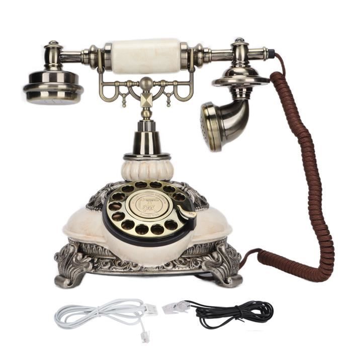 Sonew Téléphone vintage Téléphone Fixe Rétro à la Maison, Téléphone ...