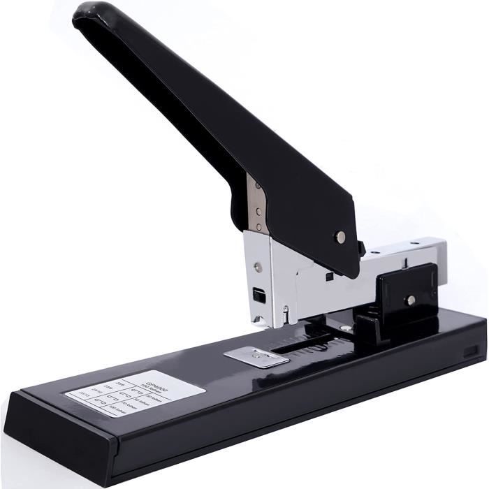 Agrafeuse robuste 100 feuilles Agrafeuse de bureau avec 2000 agrafes de ...