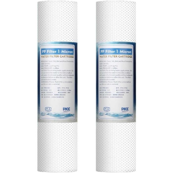 Un Paquet De 2 Cartouches De Filtre À Eau, 10 Pouces Cartouche ...