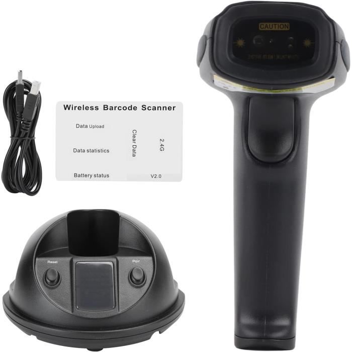 Scanner De Codes À Barres Qr Sans Fil Avec Support, Pistolet De ...