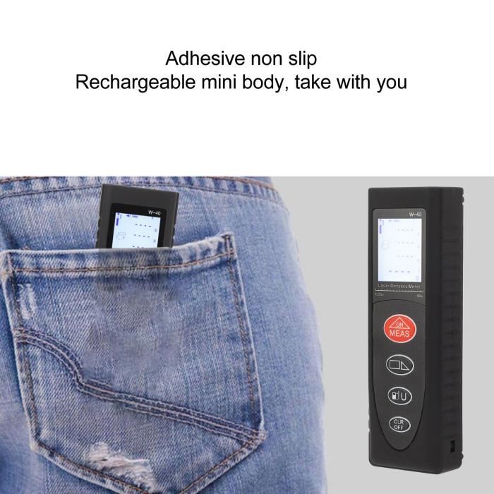 Télémètre laser Mini Appareil de Mesure Laser 40 M, Outil de Mesure D ...