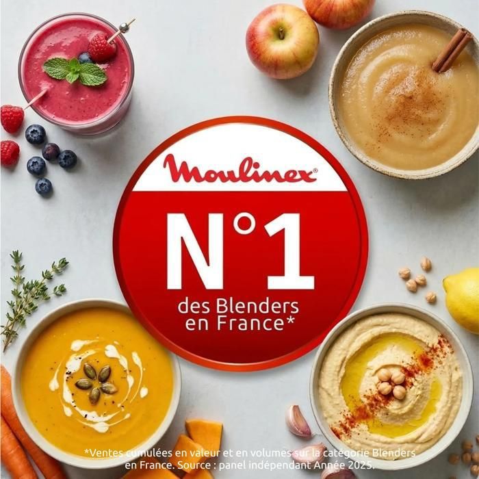 Moulinex Lightmix, Blender portable, 300 ml, Eucalyptus, LM1C0410 ...