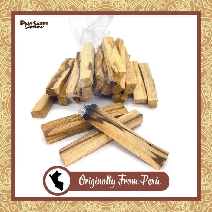 Palosanto Encens Naturel De Palo Santo Qualité Gold Sélectionnée Du Pérou Original Pour La ...