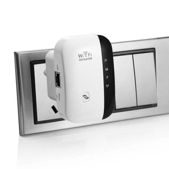 WiFi Répéteur Amplificateur, 300 Mbps Répéteur 2.4G WiFi Extender Avoir ...