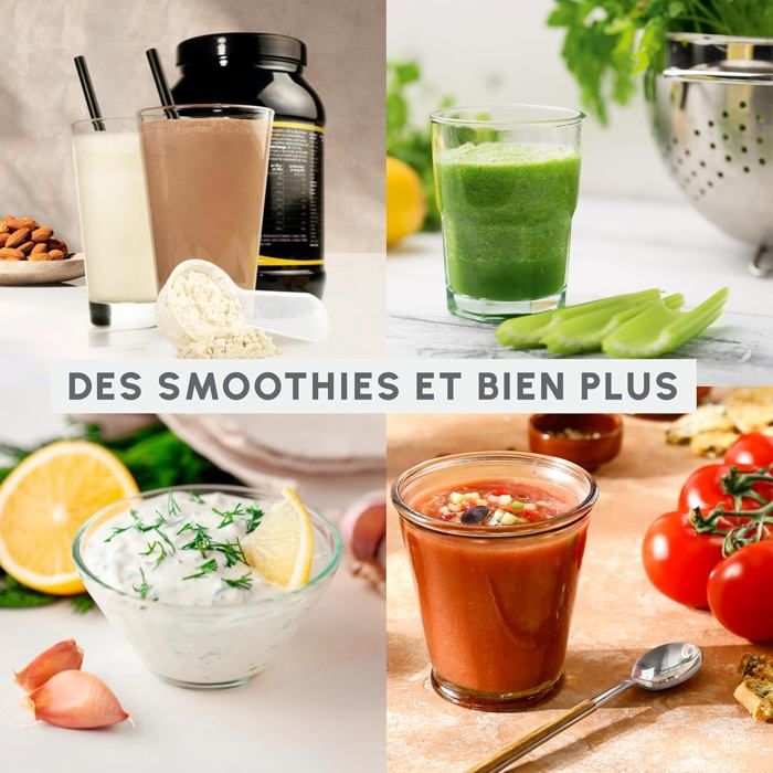 Moulinex Lightmix, Blender portable, 300 ml, Eucalyptus, LM1C0410 ...
