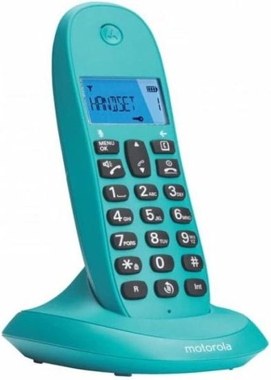 Telefono Inalambrico DECT MOTOROLA C1001 Turquesa.[G238] - Cdiscount ...