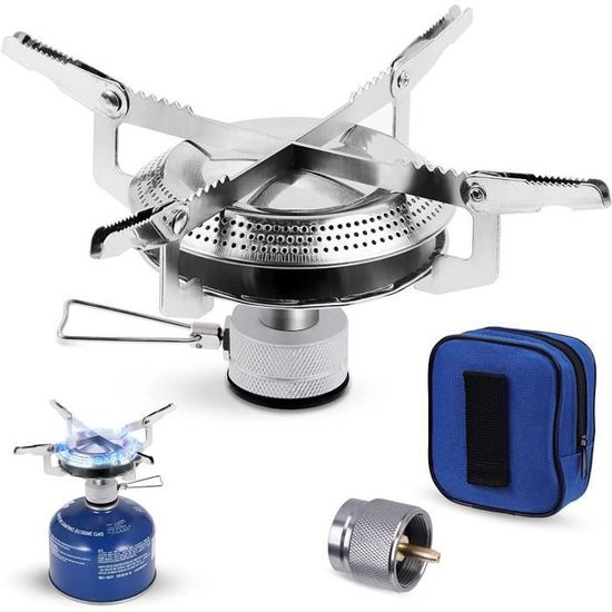 Réchaud à Gaz de Camping Portable, 3000W Pliable Mini réchaud à gaz ...