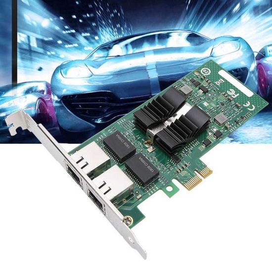 Carte Réseau Intel 82576-t2 Double Port Gigabit, Adaptateur Pci-e Pour ...