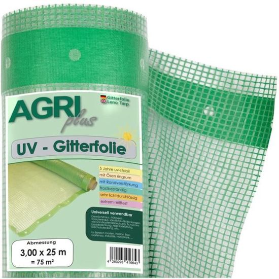 Serre de jardin - Jumborolle - Film de protection 3x25m - Vert ...