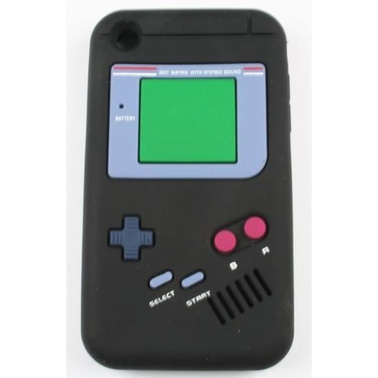 Coque Iphone 3G/3GS Game boy noir silicone - Cdiscount Téléphonie