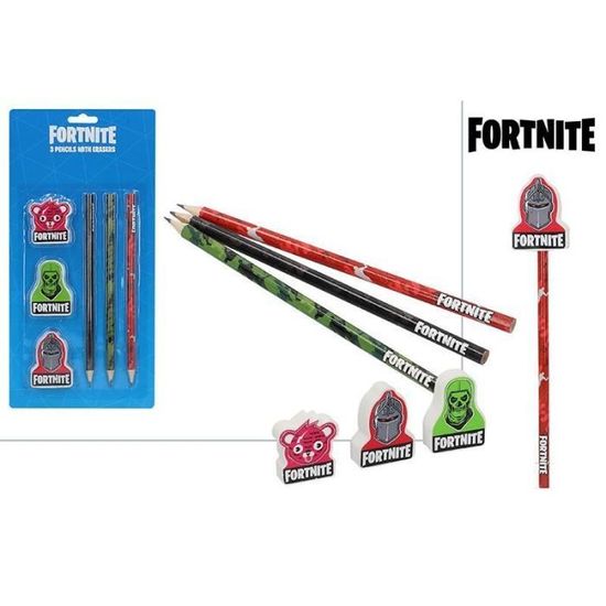 Blister crayons et gommes fortnite - Cdiscount Bagagerie - Maroquinerie