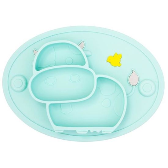 Set de table en Silicone pour l'apprentissage des nourrissons - Cyan ...