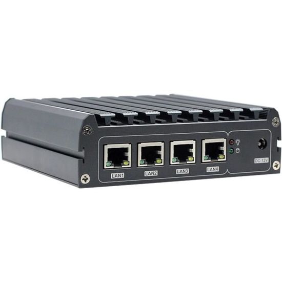 J4125 Dual Core Firewall Micro Appliance, Mini Pc, Nano Pc, Router Pc, 8G Ram 128G Ssd 4 Rj45 2 ...