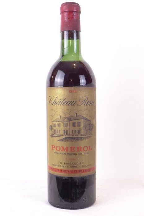 Pomerol château rené rouge 1966 - bordeaux - La cave Cdiscount