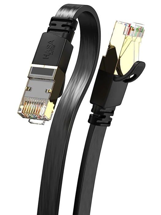 HASA zone Plat Cable Ethernet 10M Cat 8, Cable Réseau Haut Debit 40Gbps ...