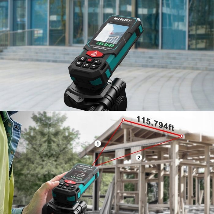 TÉLÉMÈTRE LASER CAMÉRA VISIONNEUSE 2xZOOM P2P BT APP SMARTLIFE USB IP65 ...