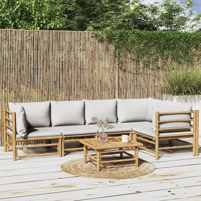 Salon De Jardin Bambou