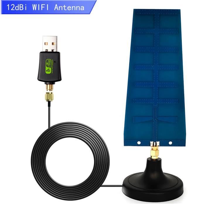 Adaptateur Et Antenne-Antenne Directionnelle PCB 12dBi 2.4GHz WIFI pour ...