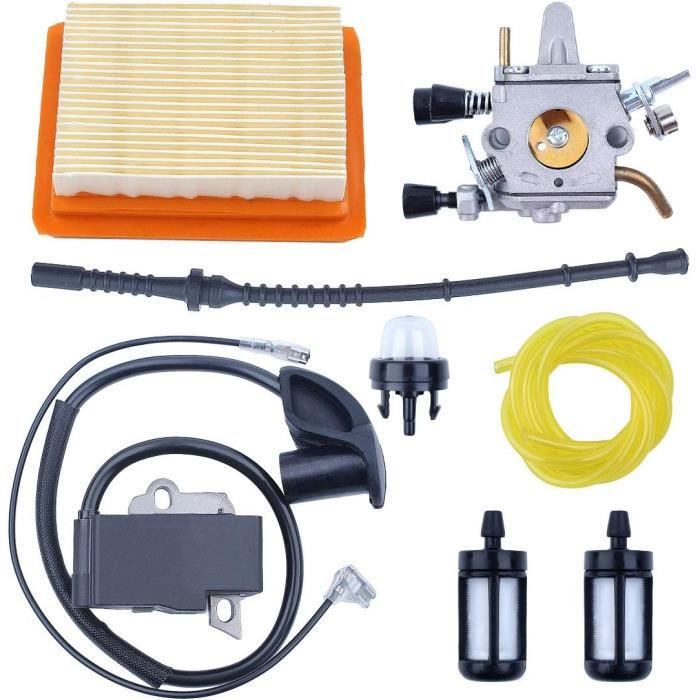 Carburateur d'allumage d'allumage bobine amorce de bulbe filtre de carburant kit de tuyau de ...