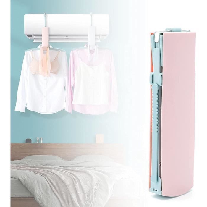 Pôle De Séchage Mural Pliant Télescopique, Étendoir À Linge Portable ...