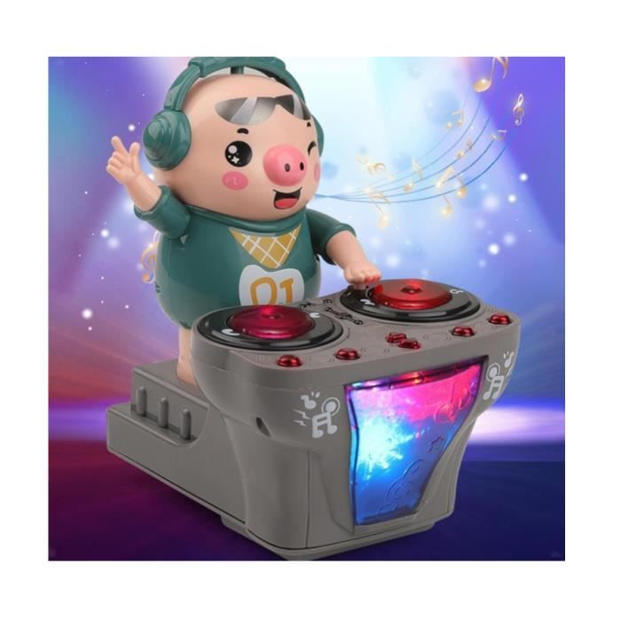 Jouet musical - DJ - Cochon dansant - Lumières LED - Pour enfants de 1 ...