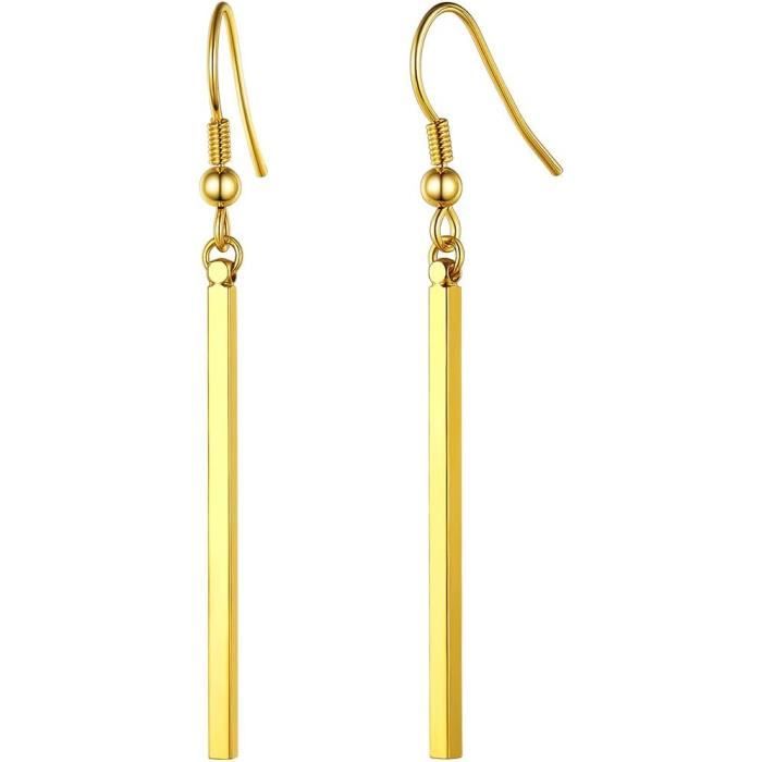 Boucles D'Oreilles Femme Fille Clous D'Oreilles En Acier Inoxydable ...