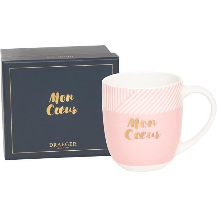 Draeger Paris | Rose Céramique mon Cœur Idée Cadeau Amis Couple ...
