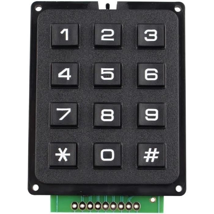 3x4 Matrixes Array 12 Touches Bouton Clavier Clavier Module Pour Électronique Diy 12 Touches Mcu 7400