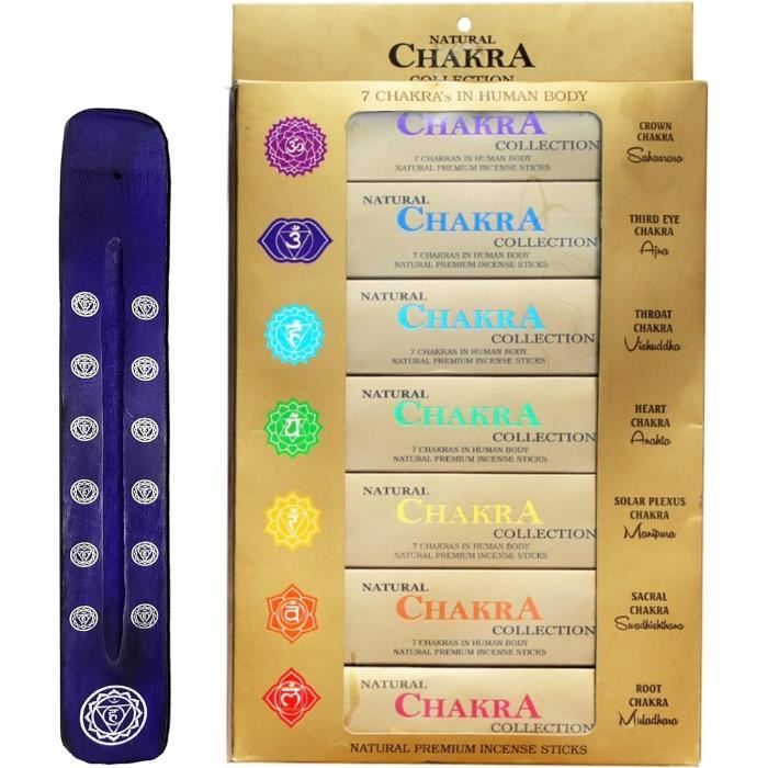 Ayurvédique Naturel 7 Chakra Collection | Naturel Et Premium Bâtonnets D'Encens Pour Le Corps ...