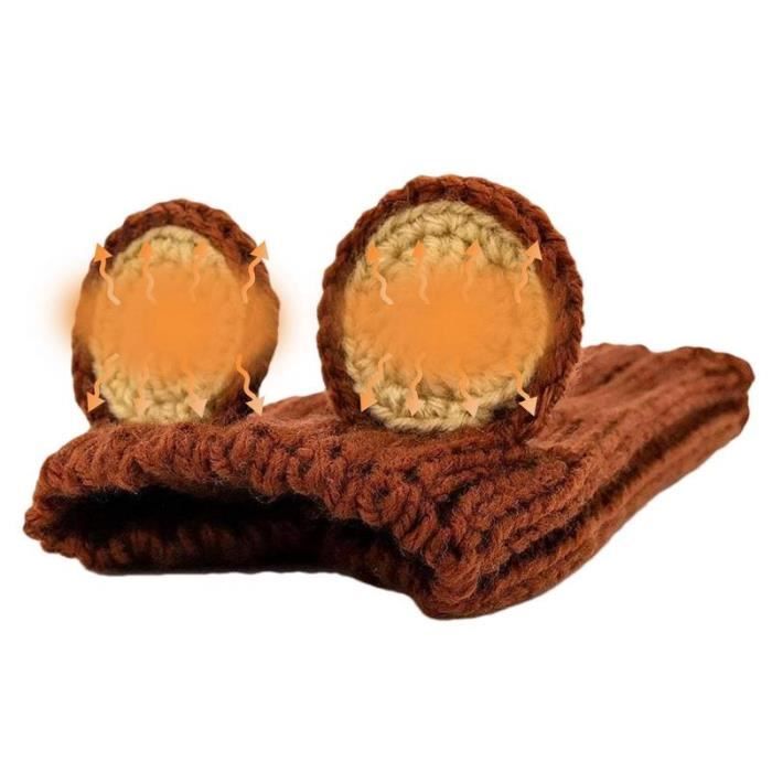 Hiver ours brun coupe-vent chien chapeau animaux tricot chapeau couvre ...