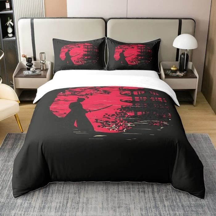 Housse De Couette 200X200 Samurai En 100% Coton, Ensemble De Literie ...