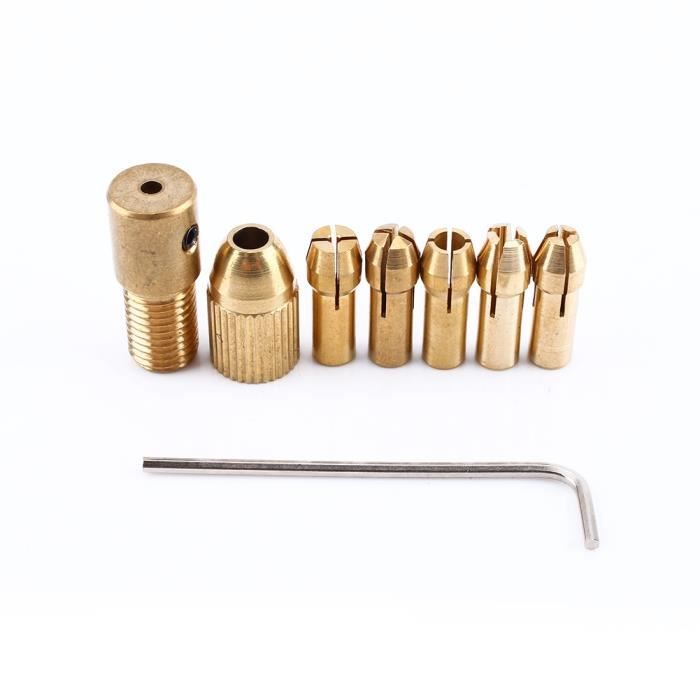 EJ.life Mandrin en cuivre pour mini perceuse Drill Collet Set Petite ...