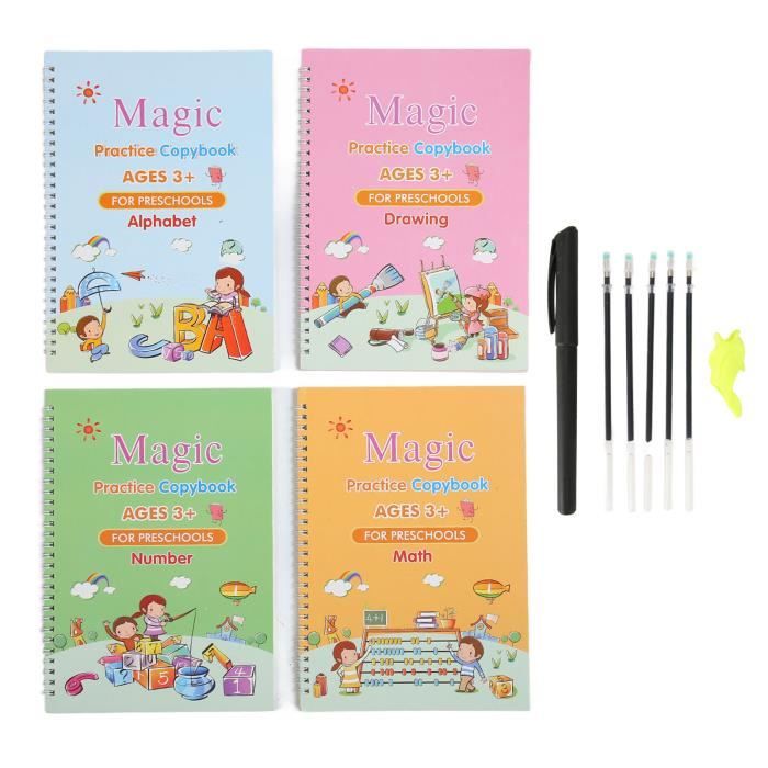 Fdit livre de pratique d'écriture manuscrite 4 Packs Kids Practice ...