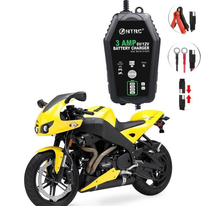 Chargeur de Batterie - JOYFAN - 3A - 6V/12V - Modes AGM/LITHIUM/REPAIR ...