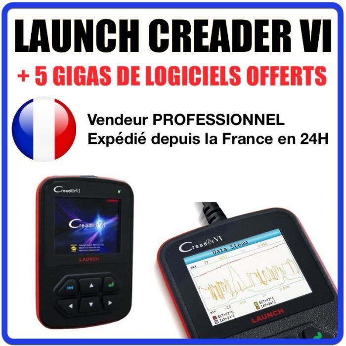 LAUNCH CREADER VI - Outil de Diagnostique MULTI-MARQUES / OBDII - VAG ...