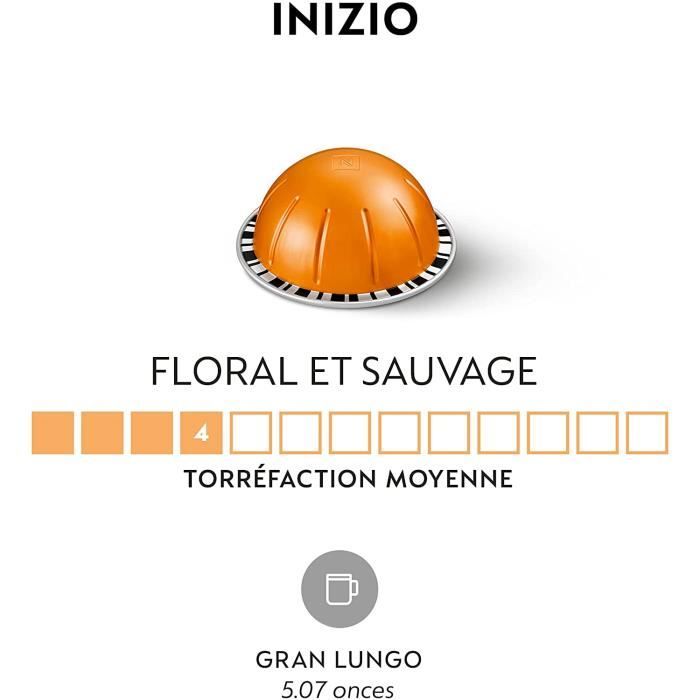Café Vertuo Nespresso Inizio . Pack de 3 boites de 10 capsules , = 30 ...