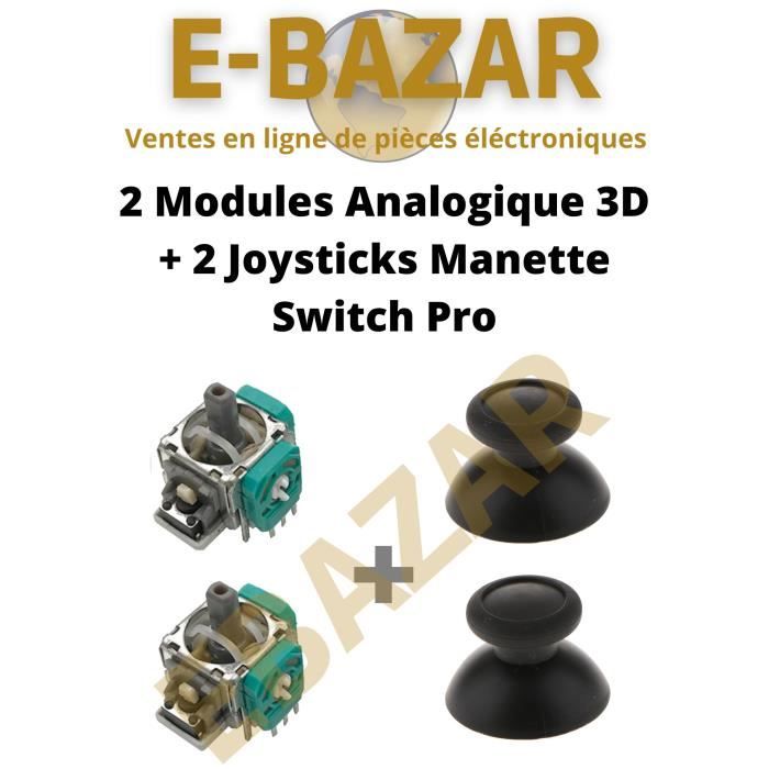 EBAZAR Switch Pro x2 Modules 3D Stick Analogique + 2 Joysticks manette ...