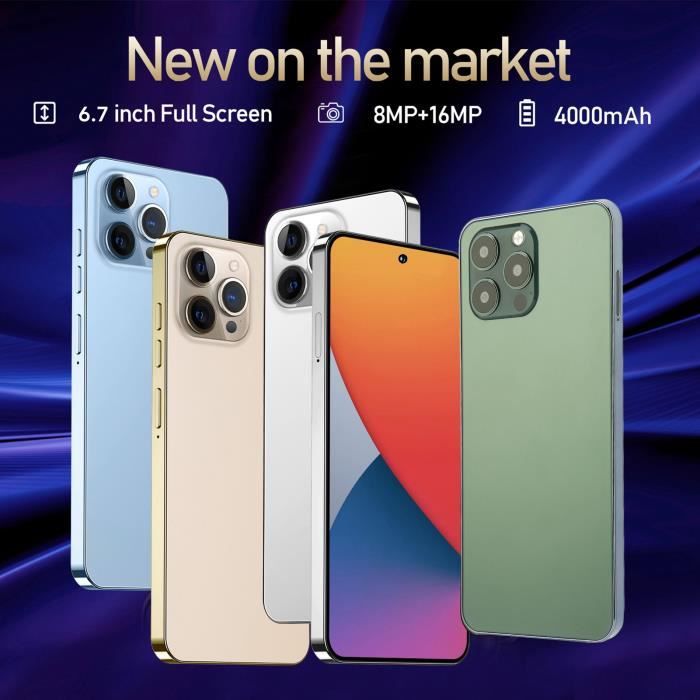 CEN Téléphone I14 Pro Smartphone débloqué I14 Pro Celular, écran FHD de ...