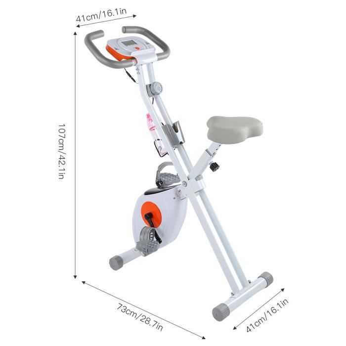 LEX Vélo d'aérobic pliable, vélo d'appartement multifonction, marche ...