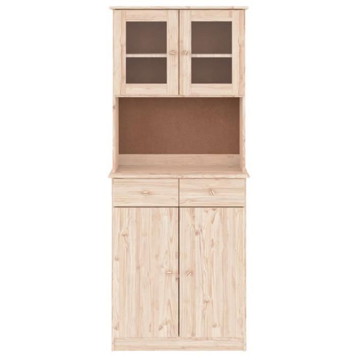 Buffet ALTA 77x35x188 cm bois massif de pin - SALALIS - DP0819 ...