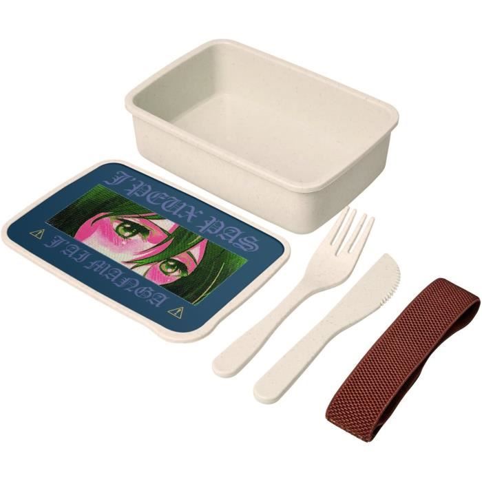 Lunch Box - Boite À Repas Avec Couverts Bleu - J'Peux Pas J'Ai Manga ...