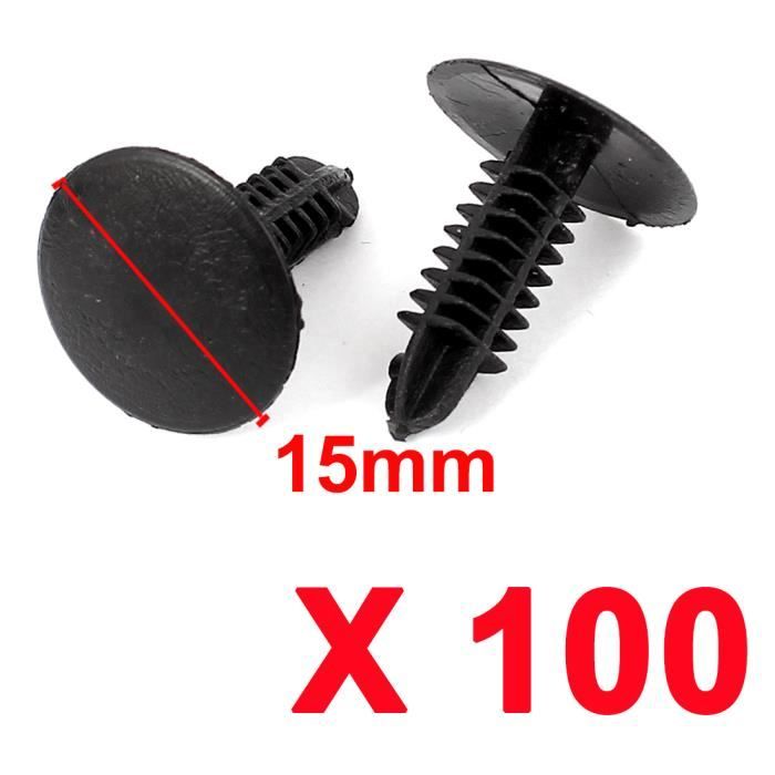 SOURCING MAP Rivet en Plastique Trou 4.7mm x 5mm Clips-Poussoir Agrafe ...