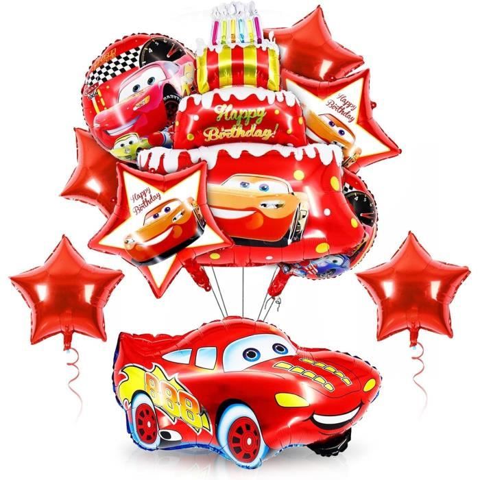 Deco Anniversaire Cars, Ballon Flash Cars, Decoration Anniversaire ...