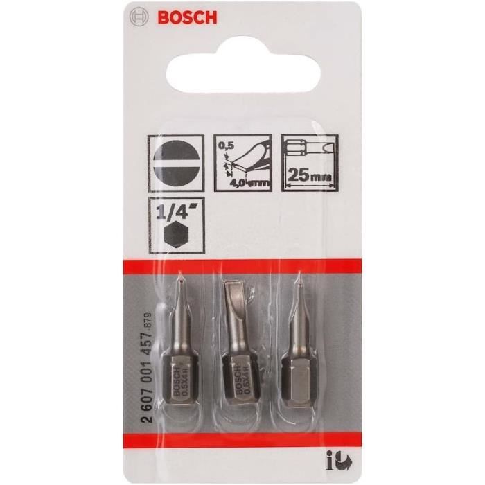2607001457 Embout De Vissage Qualité Extra-Dure S 0,5X4,0, 25 Mm[l859 ...