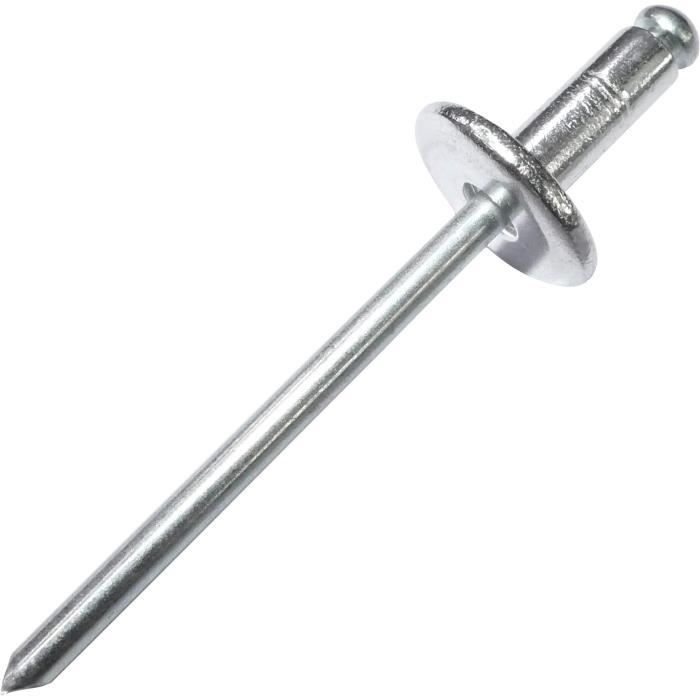C48153 - Lot De 100 Rivets Aveugles Ø4X10Mm À Tête Large 12Mm - Din ...