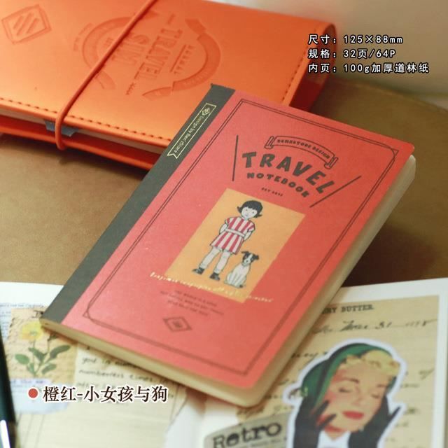 CAHIER,Red blank passport--série Vintage 8 modèles de recharges de ...